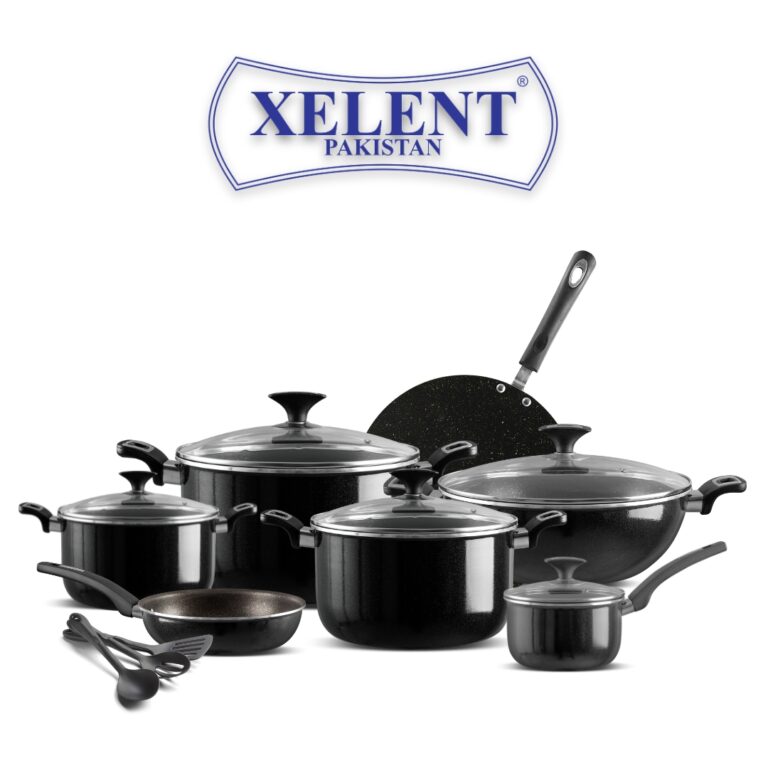 Xelent Pakistan Crystal Cookware Set (18pcs) - XELENT PAKISTAN COOKWARE®